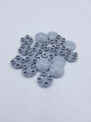 LEGO LOT 20 X SLIDE SHOE ROUND 2X2 LIGHT BLUISH GRAY REF 2654 / 4278273 ...