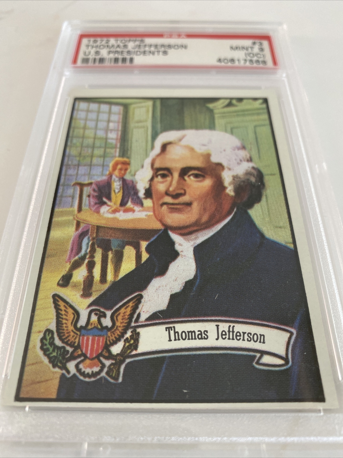 1972 Topps US Presidents # 3 Thomas Jefferson PSA 9 Mint Vtg Cards* | eBay
