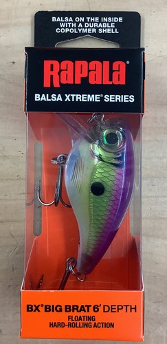 Rapala Balsa Xtreme Series BX Big Brat 6' Depth Floating Rock Solid | eBay