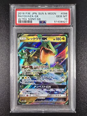 PSA 10 Rayquaza Gx 98/150 - 2018 Sun And Moon Ultra Shiny Gx Japanese ...