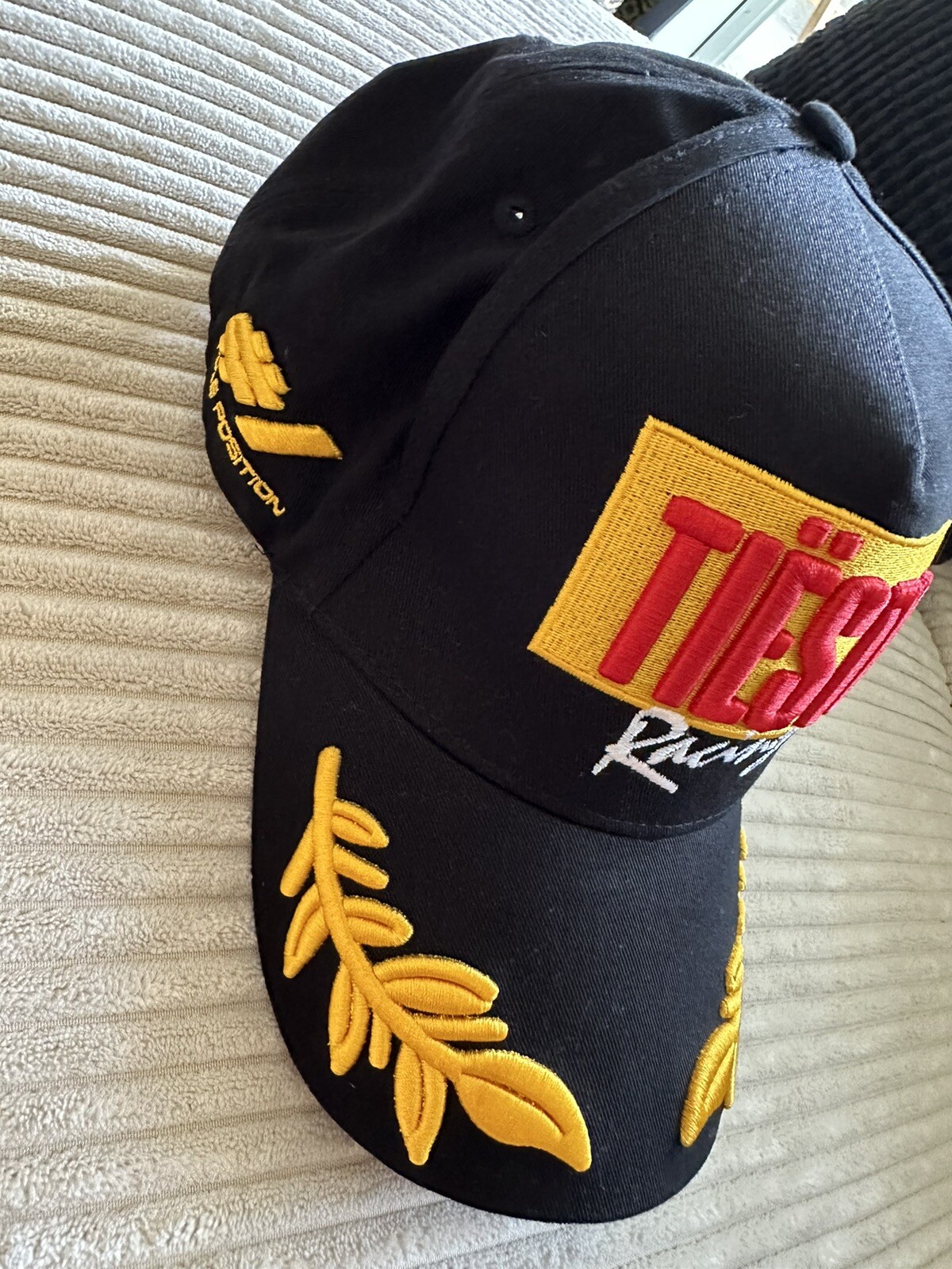 TIESTO Racing #1 Pole Position Black Adjustable Strap Hat Cap- RARE ...