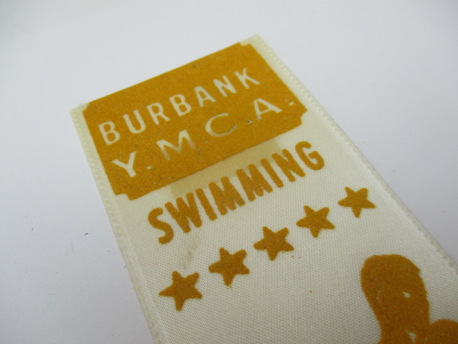 1940's YMCA SWIMMING RIBBON 6.5 x 2 INCHES FREESTYLE FATERNAL ...