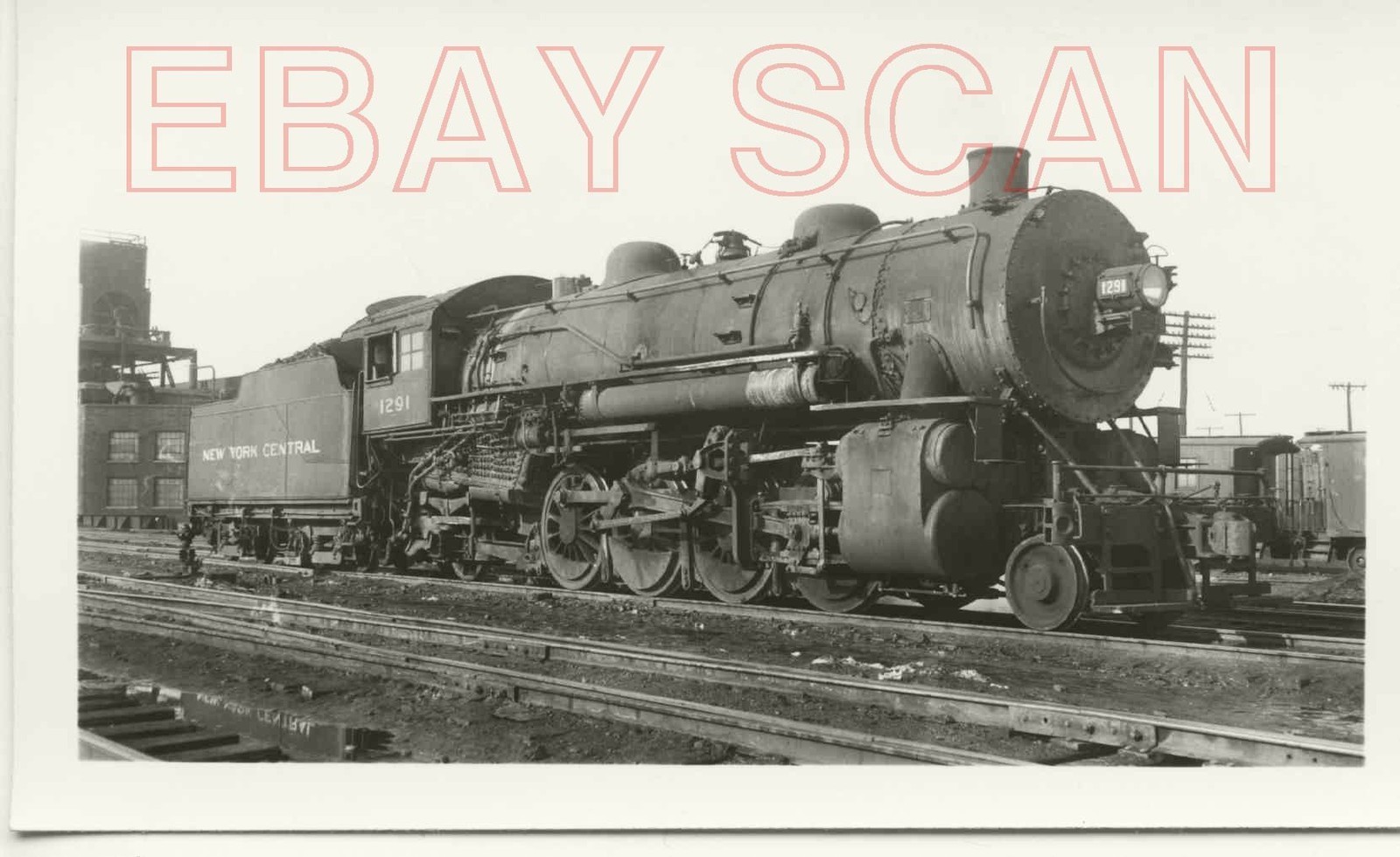 8A542 RP 1948 NYC NEW YORK CENTRAL RAILROAD 2-8-2 ENGINE #1291 | eBay