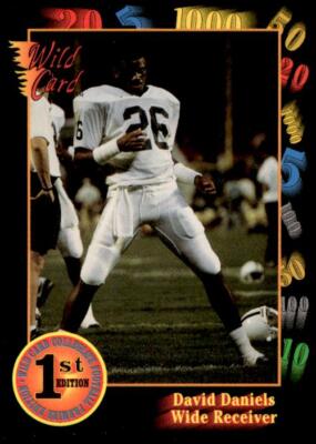 1991 Wild Card Draft #19 David Daniels | eBay