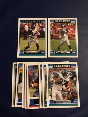 2006 Topps SEATTLE SEAHAWKS Complete Team Set 16 WARRICK, ALEXANDER Hot ...