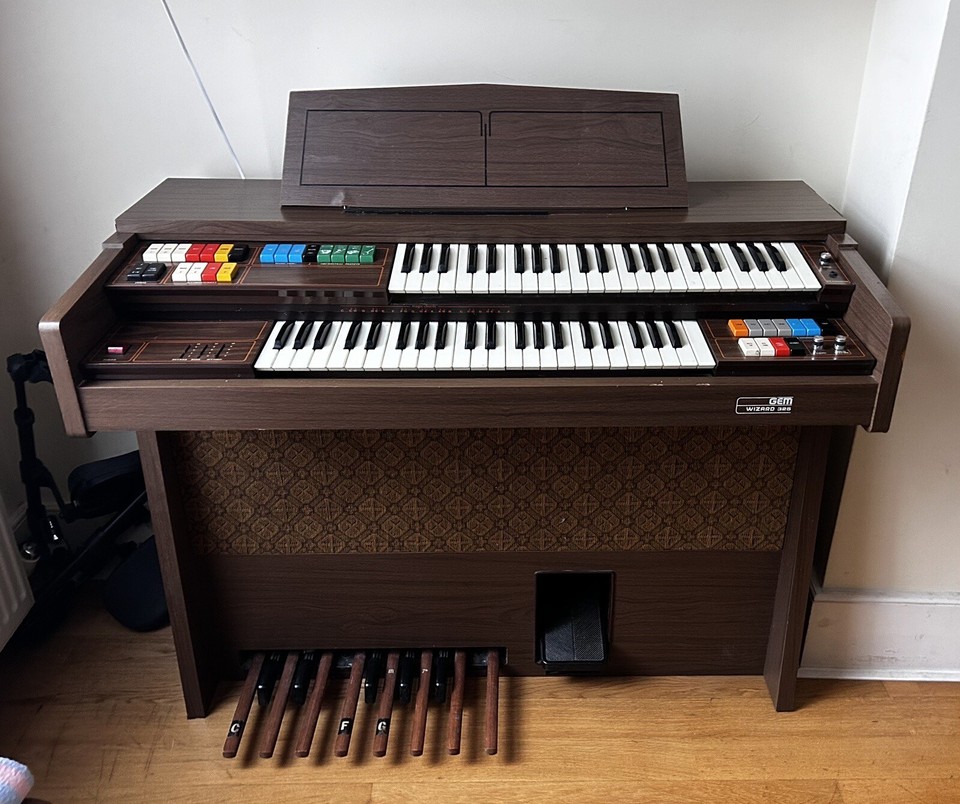 Retro Vintage Electric Organ Model Gem Wizard 325 Piano | eBay UK