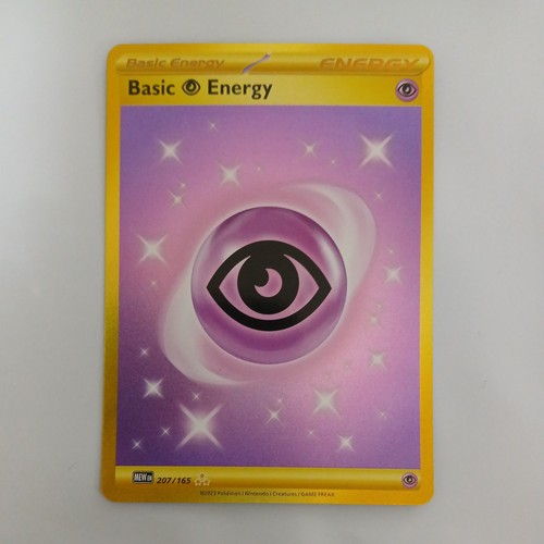 Basic Psychic Energy 207/165 (151) Gold Hyper Rare Pokémon Card | eBay
