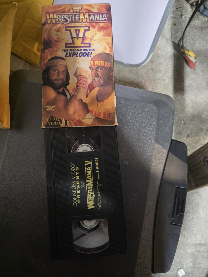 WWF Wrestlemania 5 VHS 1989 Coliseum Video Hulk Hogan Randy Savage WWE ...