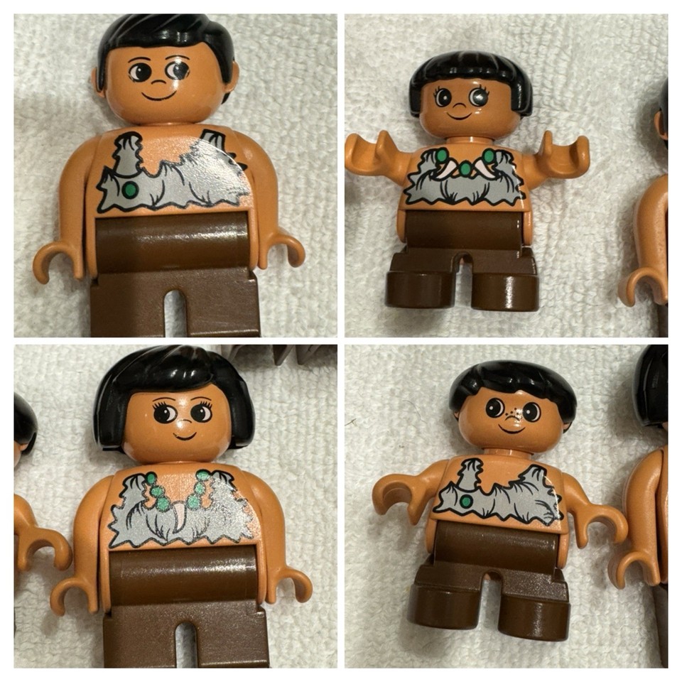 LEGO Duplo Prehistoric Dinosaur Cavemen Figures Adults Babies Vehicles ...