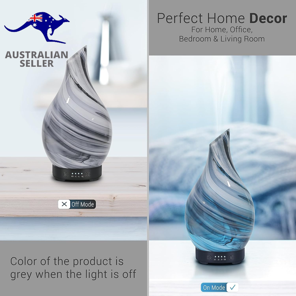 Essential Oil Diffuser 120ML Aroma Ultrasonic Humidifier Night Lights ...