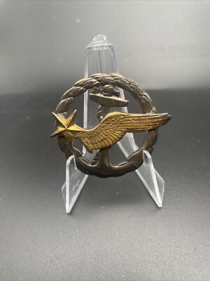 FRENCH NAVAL AVIATION OBSERVER WING BADGE Older Vintage Original FRANCE ...