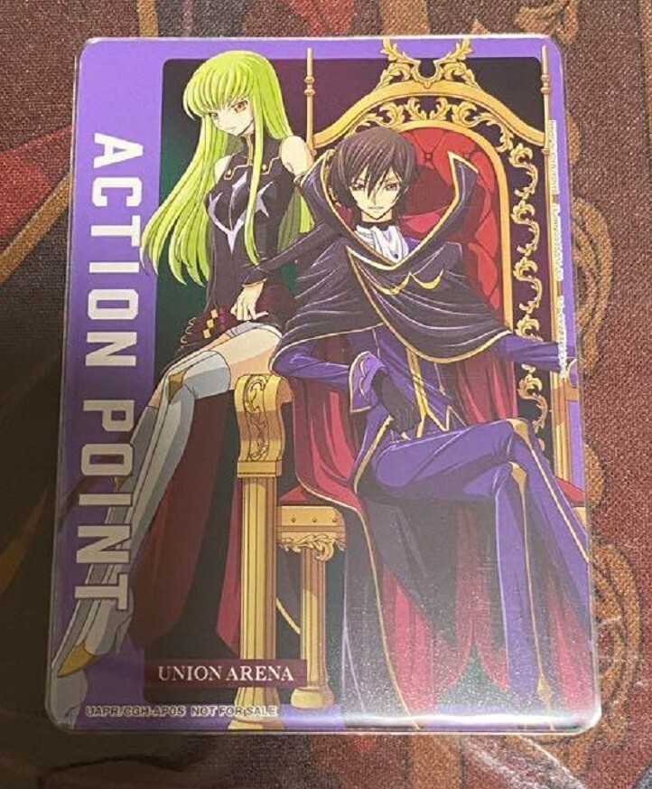 Union Arena Code Geass Emperor's Cup Playmat & Action Point Card ...