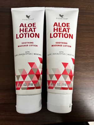 2 pack - Forever Living ALOE HEAT LOTION - Great for Massage Free ...