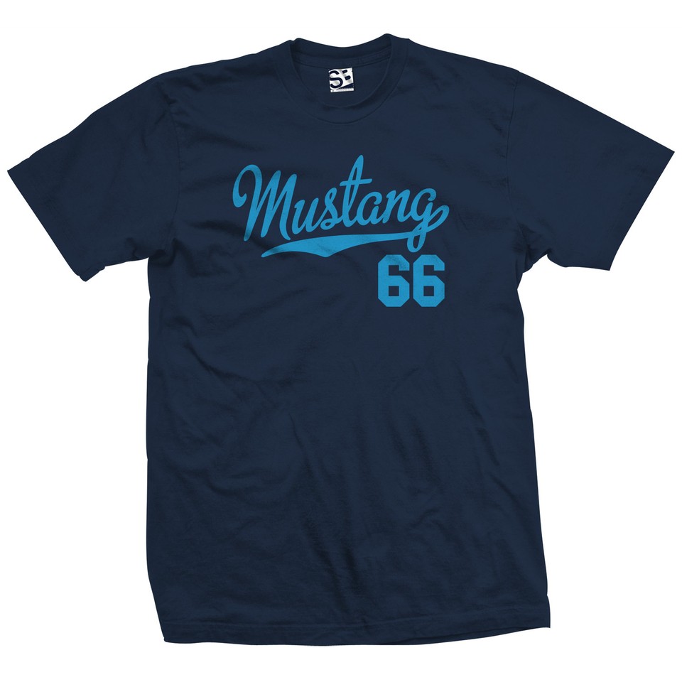 Mustang 66 Script T-Shirt | 1966 Classic Dad Fathers Day Jersey Mens ...
