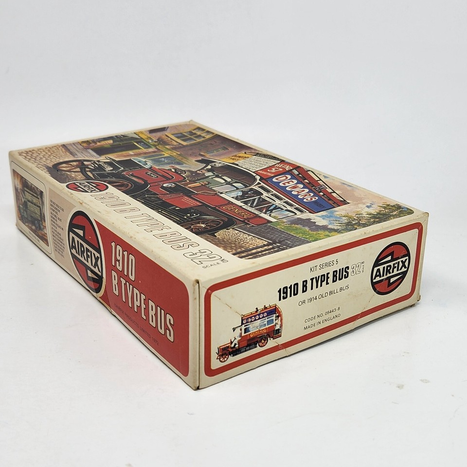 VINTAGE 1972 AIRFIX 1910 B TYPE BUS 1:32 PLASTIC MODEL KIT NEVER USED ...
