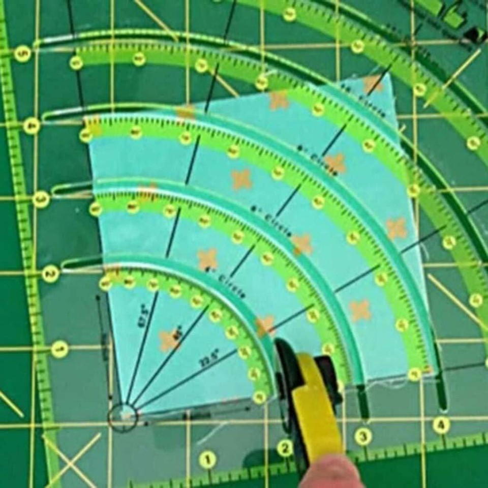 Quilt Circle Cutter Ruler Arc Cutting Patchwork Ruler Quilters Ruler | eBay