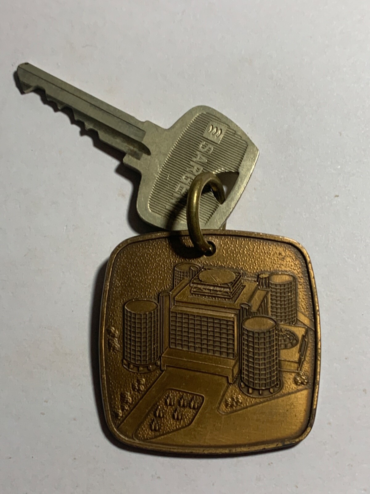 Regency Hyatt Hotel Motel Room BRASS Key Fob with Key Chicago Illinois ...