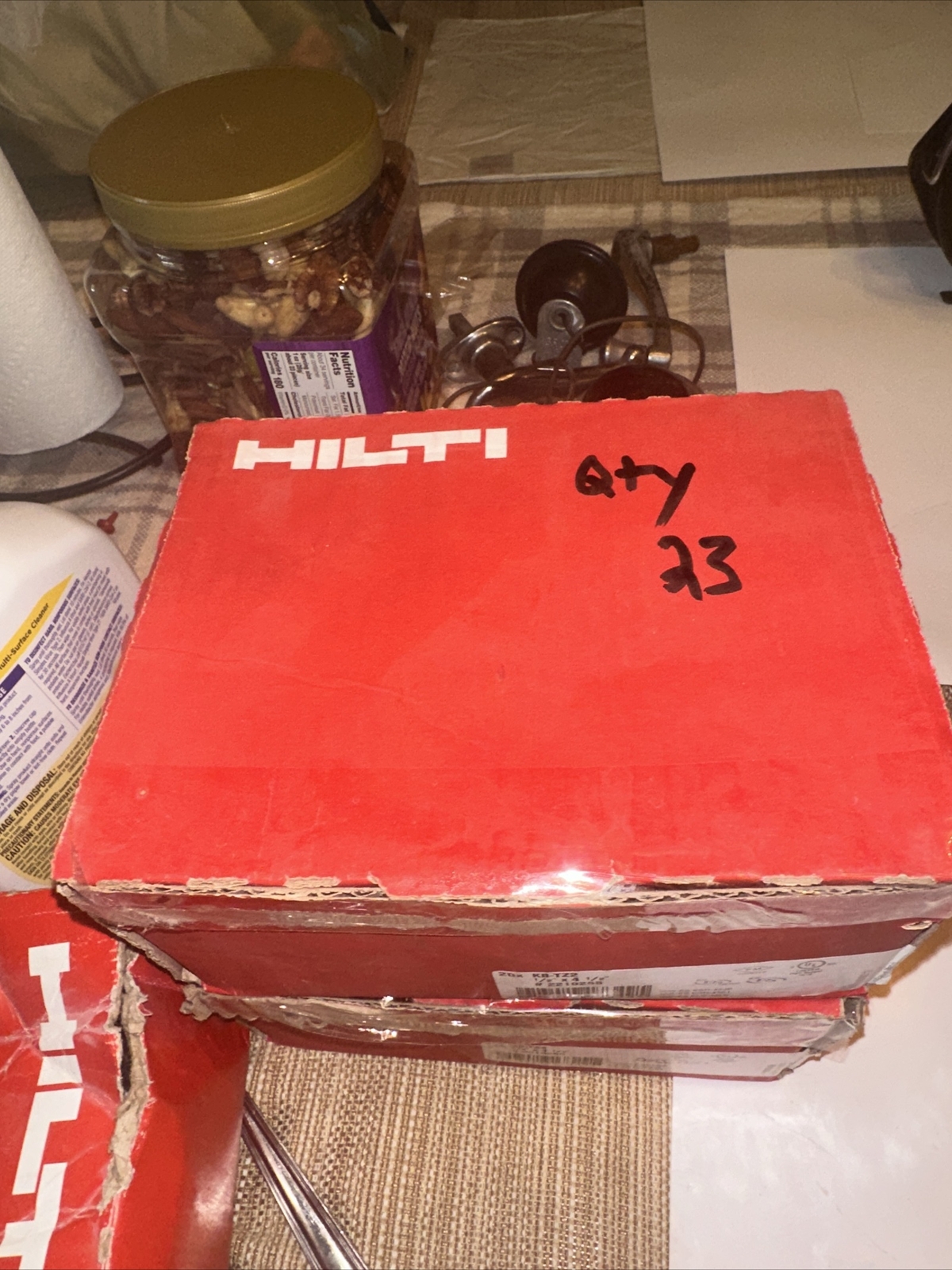 Hilti Wedge Anchor 1/2" X 4-1/2" Kwik Bolt Tz2 Carbon Steel Concrete 23 ...