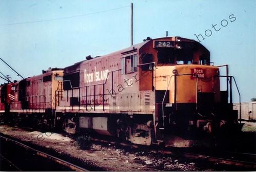 Rock Island RI 242 GE U28B Blue Island ILL 6-13-72 Photo | eBay