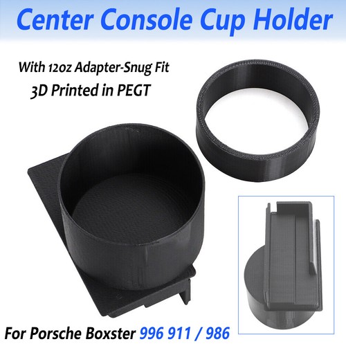 Center Cup Holder For Porsche 996 911 / 986 Boxster With 12oz Adapter ...