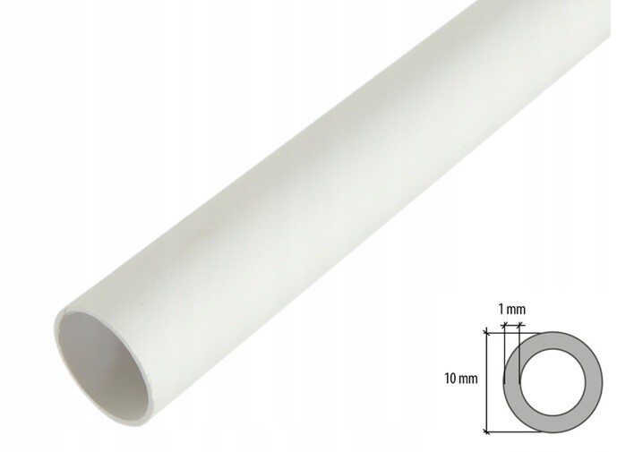 White Pvc Pipe Ebay PVC Rigid Round Pipe 16.6mm ID 22mm OD 8" Length