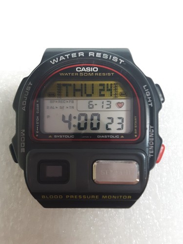 Casio BP-100 Blood Pressure Monitor Digital Watch, Vintage, Rare ...