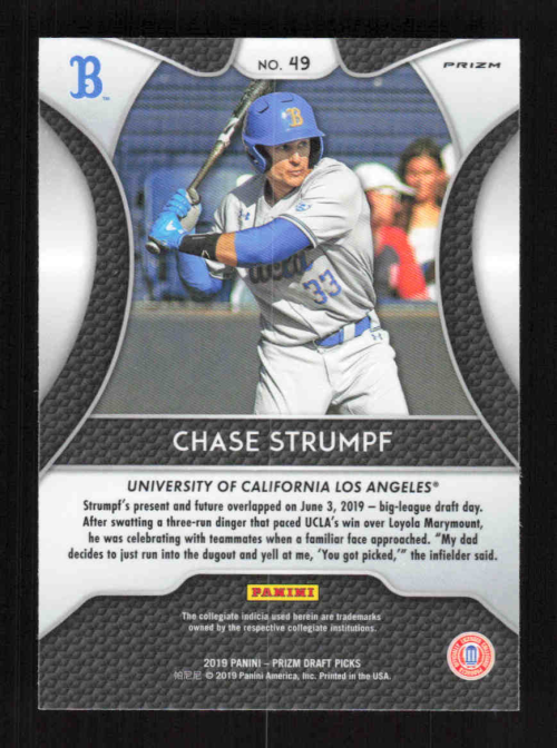 2019 Panini Prizm Draft Picks Prizms Red #49 Chase Strumpf - NM-MT | eBay