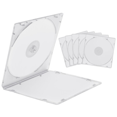 10-400 Pack Standard Clear DVD CD Cases Slim Single Disc PP Storage ...