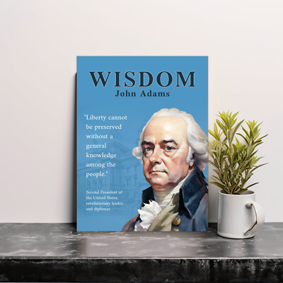 John Adams U.S History Poster | American Revolution Educational Wall ...