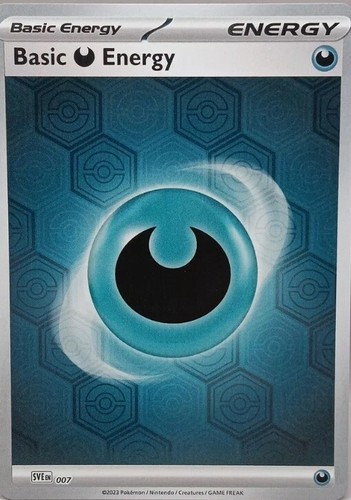 Pokemon TCG Basic Dark Energy - SVE 007 - Reverse Holo - Shrouded Fable ...
