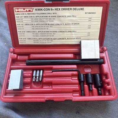 HILTI KWIK-CON II Hex Driver Deluxe 235097 | eBay