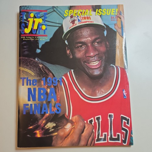 TUFF STUFF JR Special Issue 1991 NBA FINALS MICHAEL JORDAN POSTER UNCUT ...