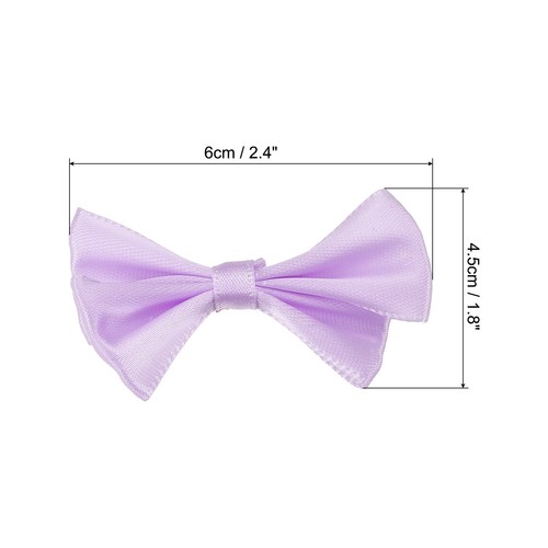 100Pcs 2.4" Mini Bow Tie Satin Ribbon Bows Ties Bowknot Embellishments ...