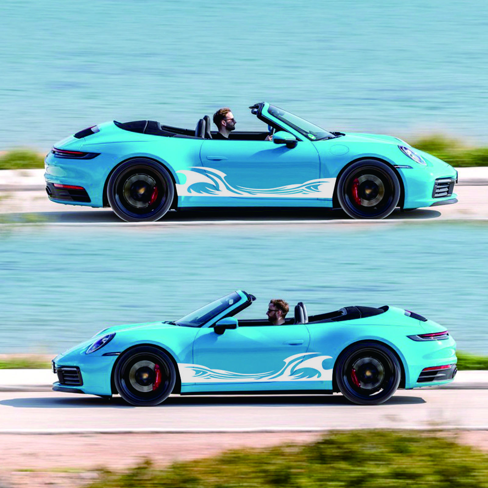 Graphics Car Body Side Stickers Decals for Car Z1S7 | eBay Australia