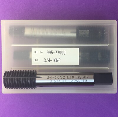 3pc NACHI 3/4”-10 NC Thread Forming Taps Bottom H10; HSSEV L995/77999🎯 ...