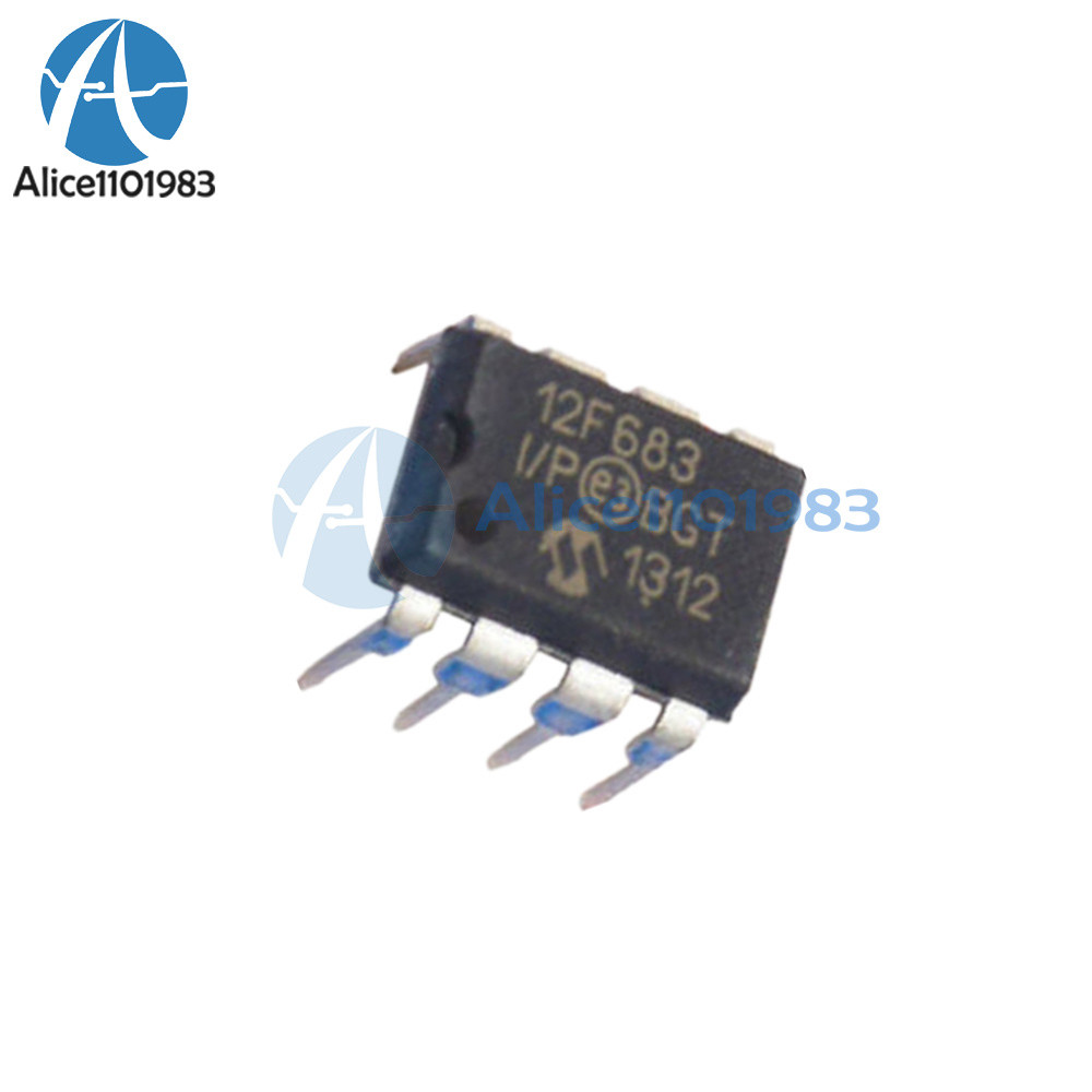 5PCS PIC12F683-I/P PIC12F683 12F683 Microcontroller CHIP IC DIP-8 | eBay