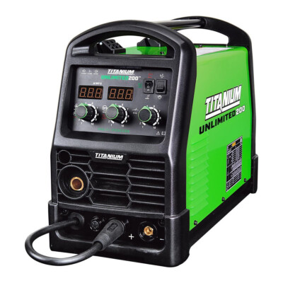 Titanium Unlimited 200 MIG FLUX-CORED DC-TIG DC-STICK Welder 120/240 ...