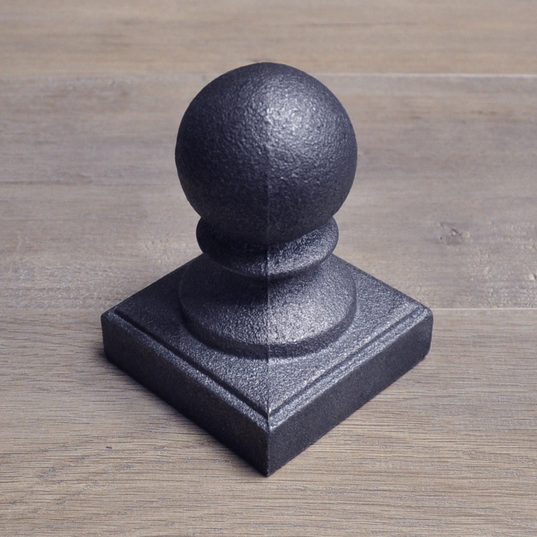 Cast iron Ball Fence Finial Square Topper Post Caps For 3 x 3