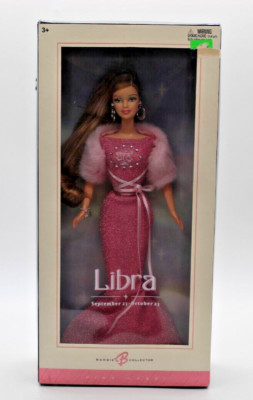 LIBRA ZODIAC BARBIE (23 SEP - 23 OCT) Pink Label Collector MATTEL # ...