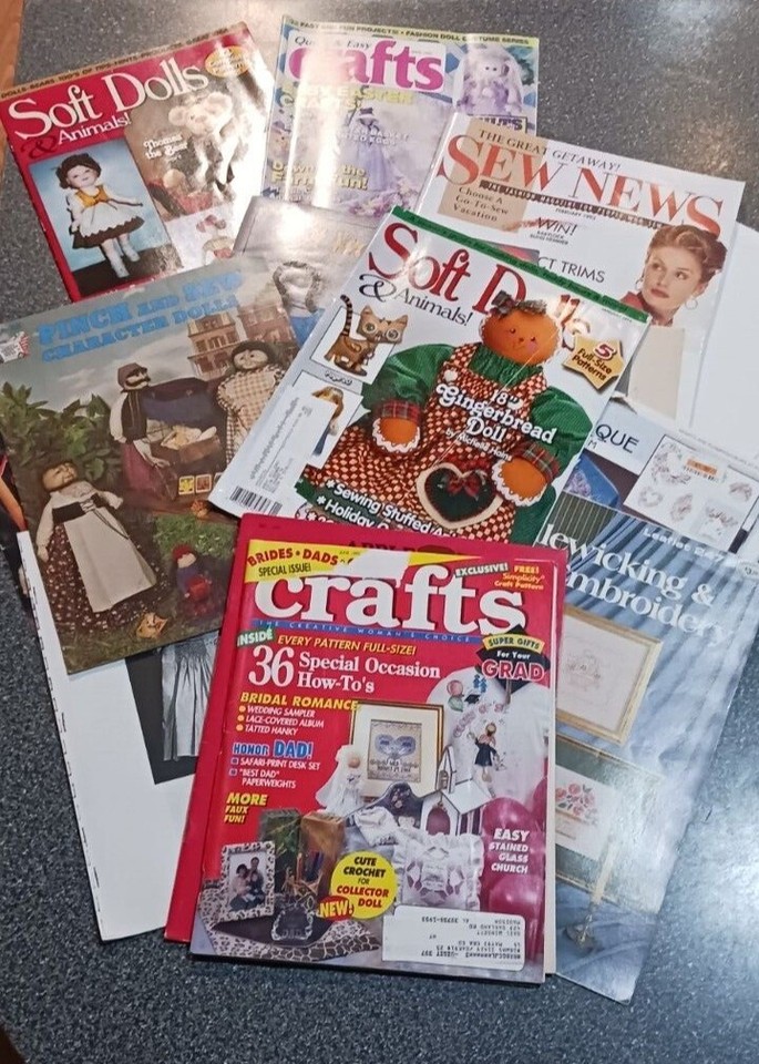 Lot of 10 Vintage Craft Sewing Magazines | eBay