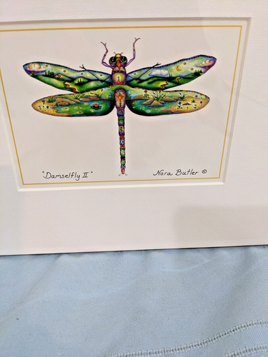 Nora Butler “Damselffly II" Print Matted 8 x 10" NEW -sealed | eBay