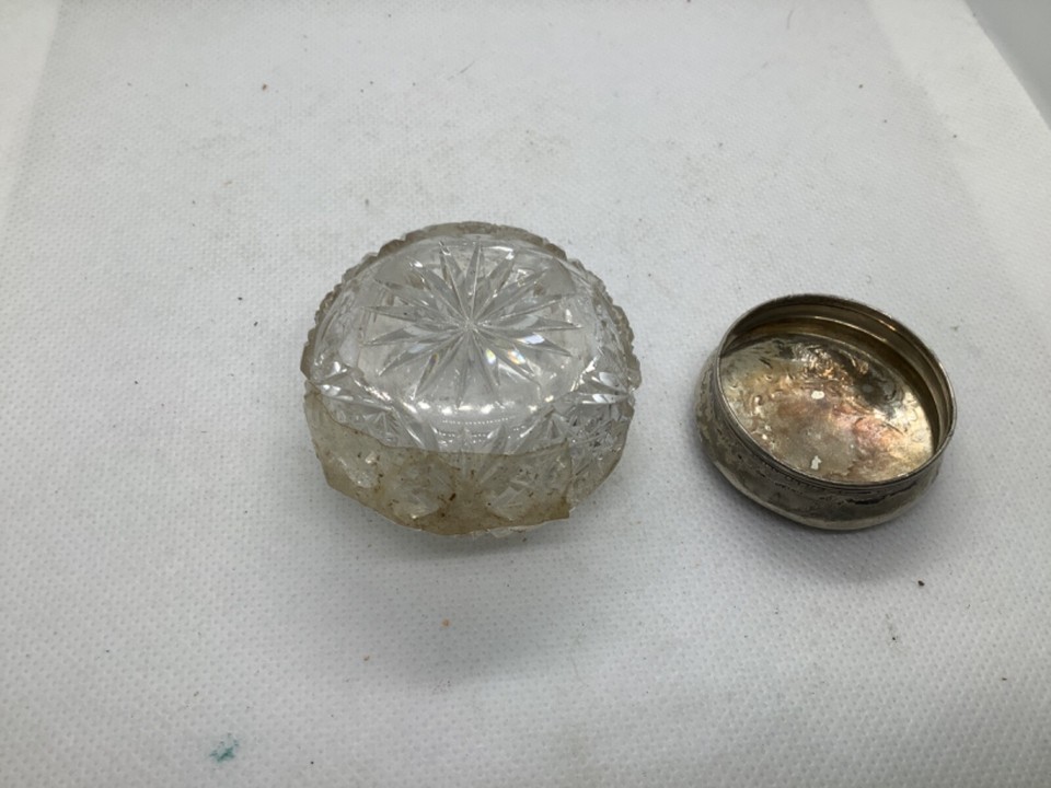 R Blackinton & Co Sterling Silver & Cut Glass Vanity Jar 1862-1967 | eBay