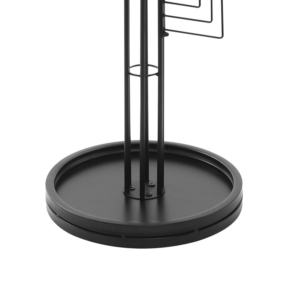 Black Clothing Rack Stand Freestanding Coat Rack Cactus Shape Clothing ...