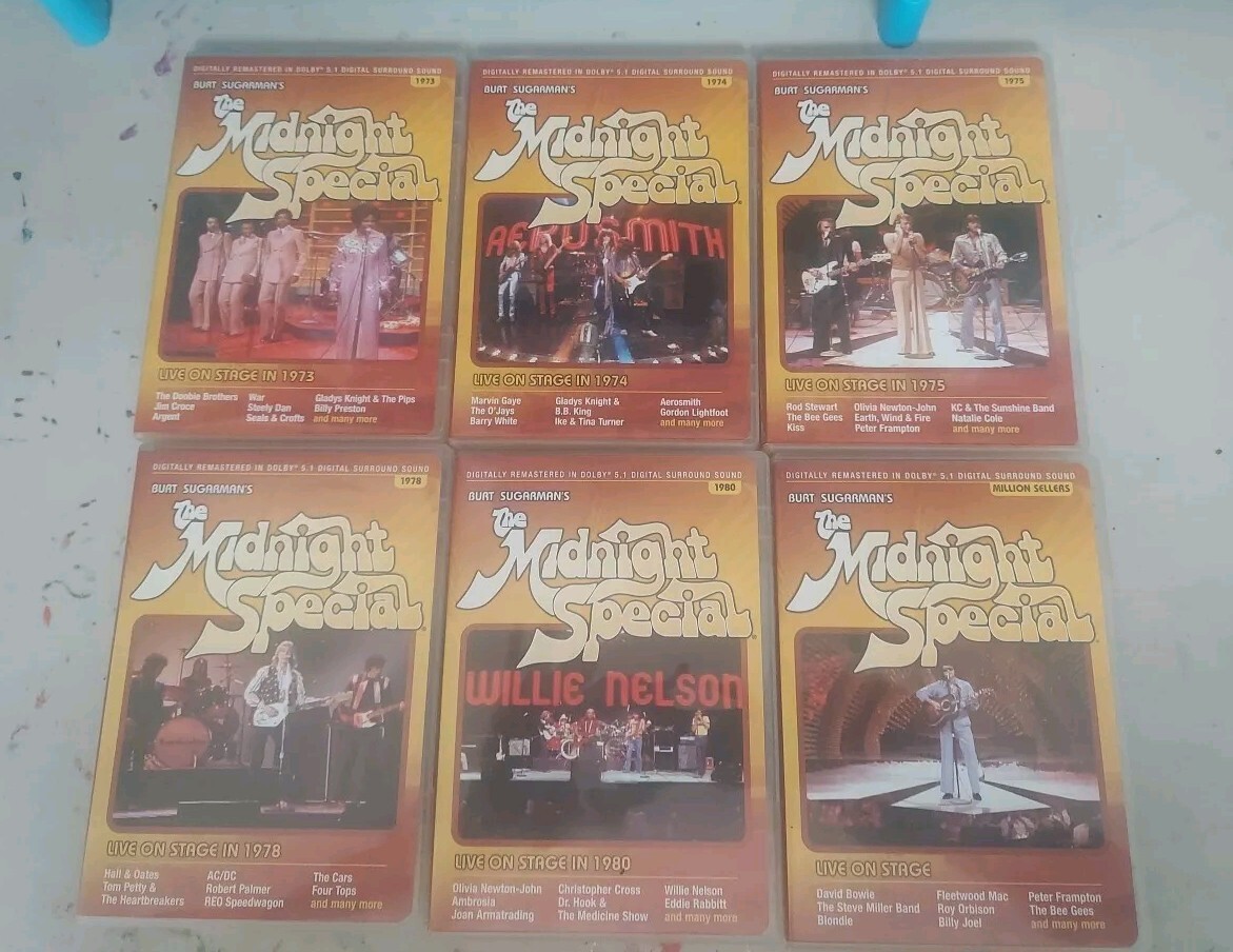 Midnight Special DVD 1973- 1980.LOT OF 6.pre owned | eBay