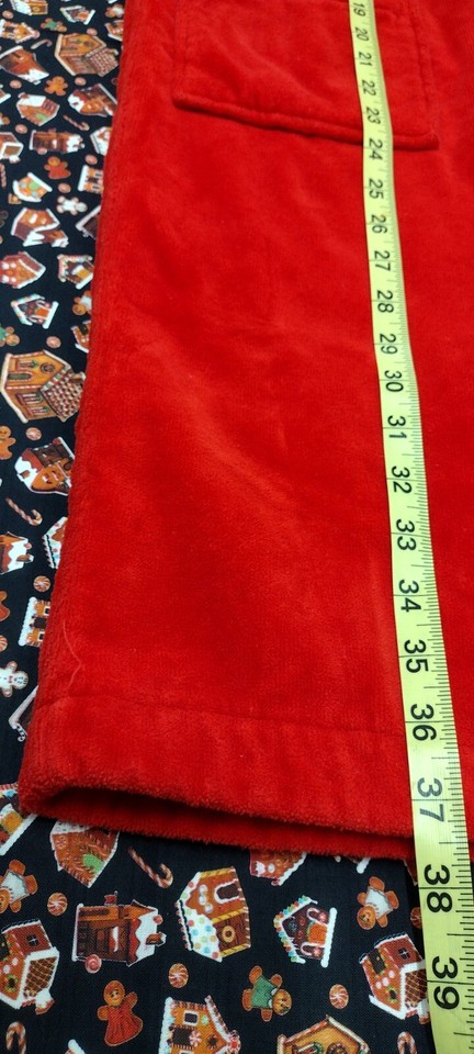 Children's Red Robe Terry Bathrobe Luxury Look Holiday L Hoodie Heavy ...