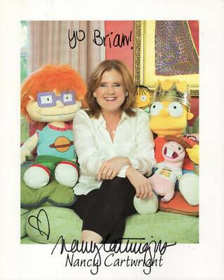 NANCY CARTWRIGHT authentic hand signed 8x10 photo THE SIMPSONS To Brian ...