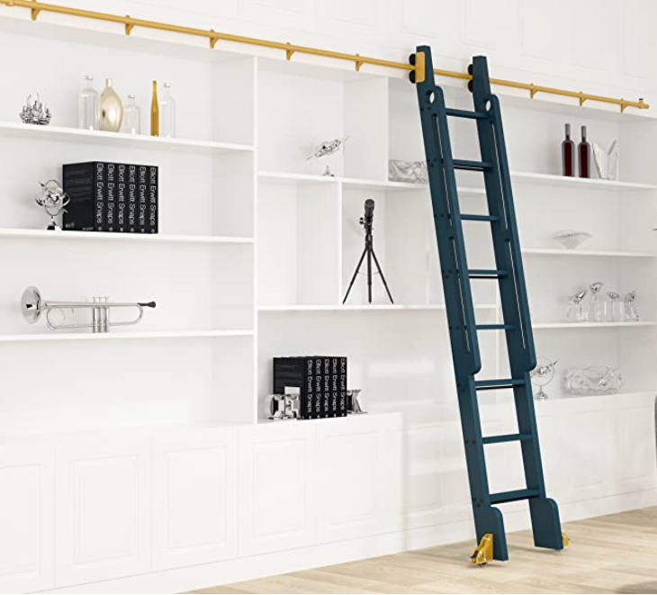 Telescoping Library Ladder