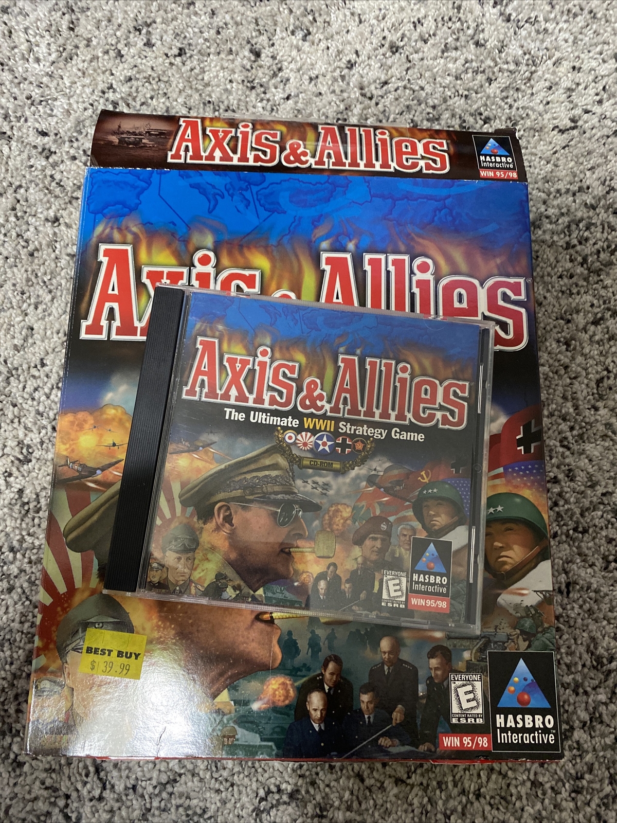 Axis & Allies WWII Strategy Windows PC Game CD-Rom Win 95/98 No instrut ...