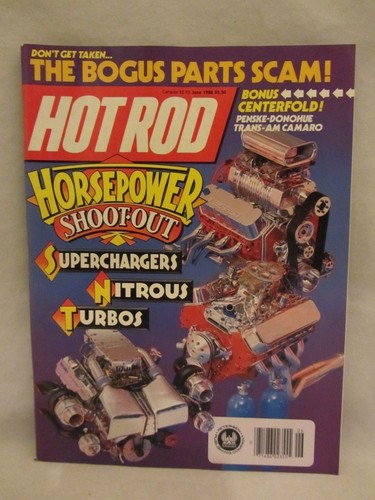 Hot Rod Magazine - June 1988 , The Bogus Parts Scam ! (218) | eBay