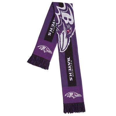 NFL Baltimore Ravens 2016 Big Logo Scarf 64"x6" by Forever Collectibles ...